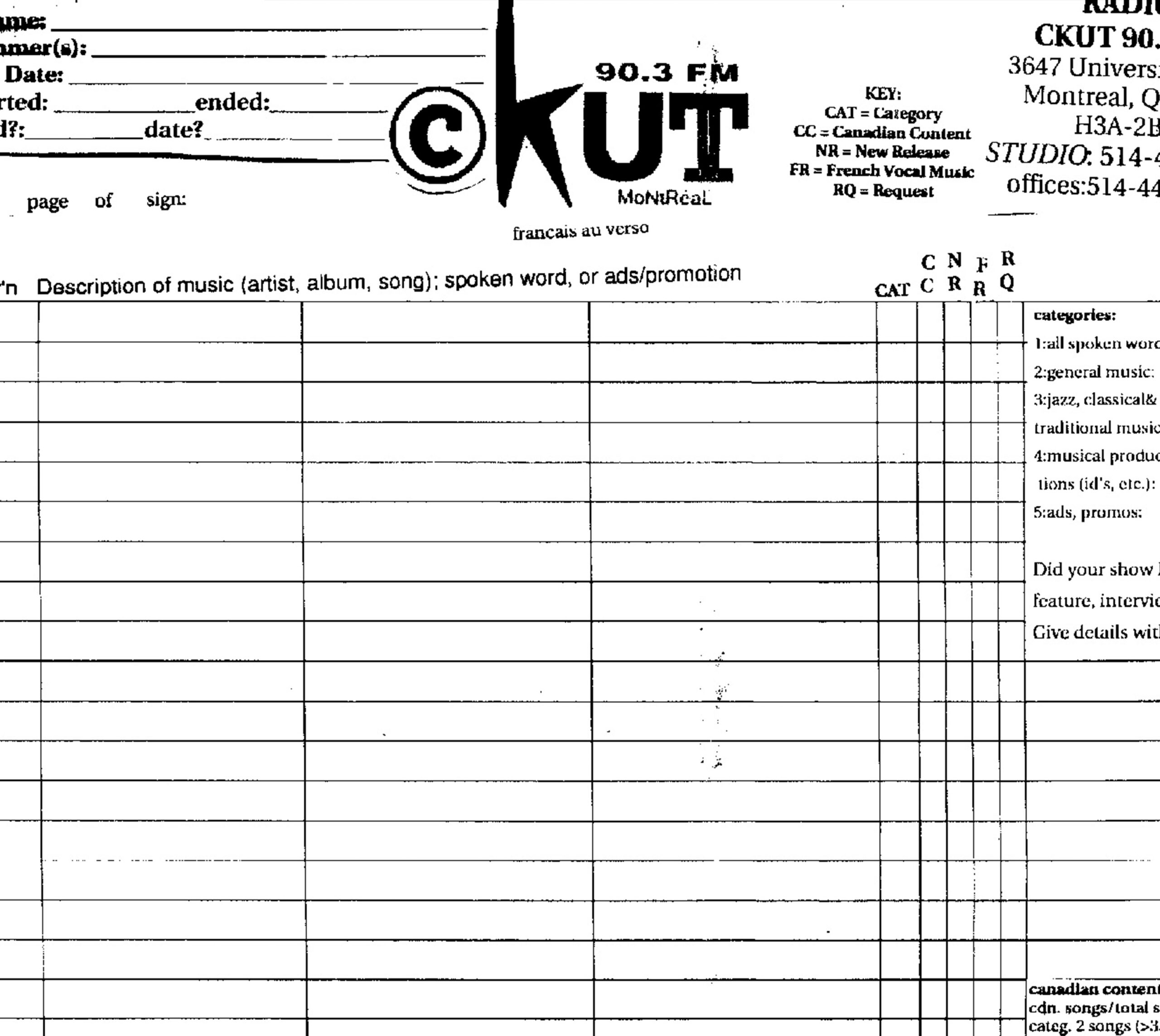 Montreal Sessions Opens Up The Time Capsule | CKUT 90.3 FM